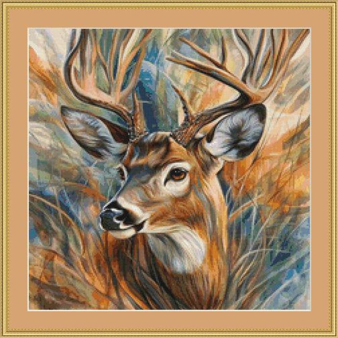 Big Buck Cross Stitch Pattern PDF Download | Doe Design | Wildlife ...