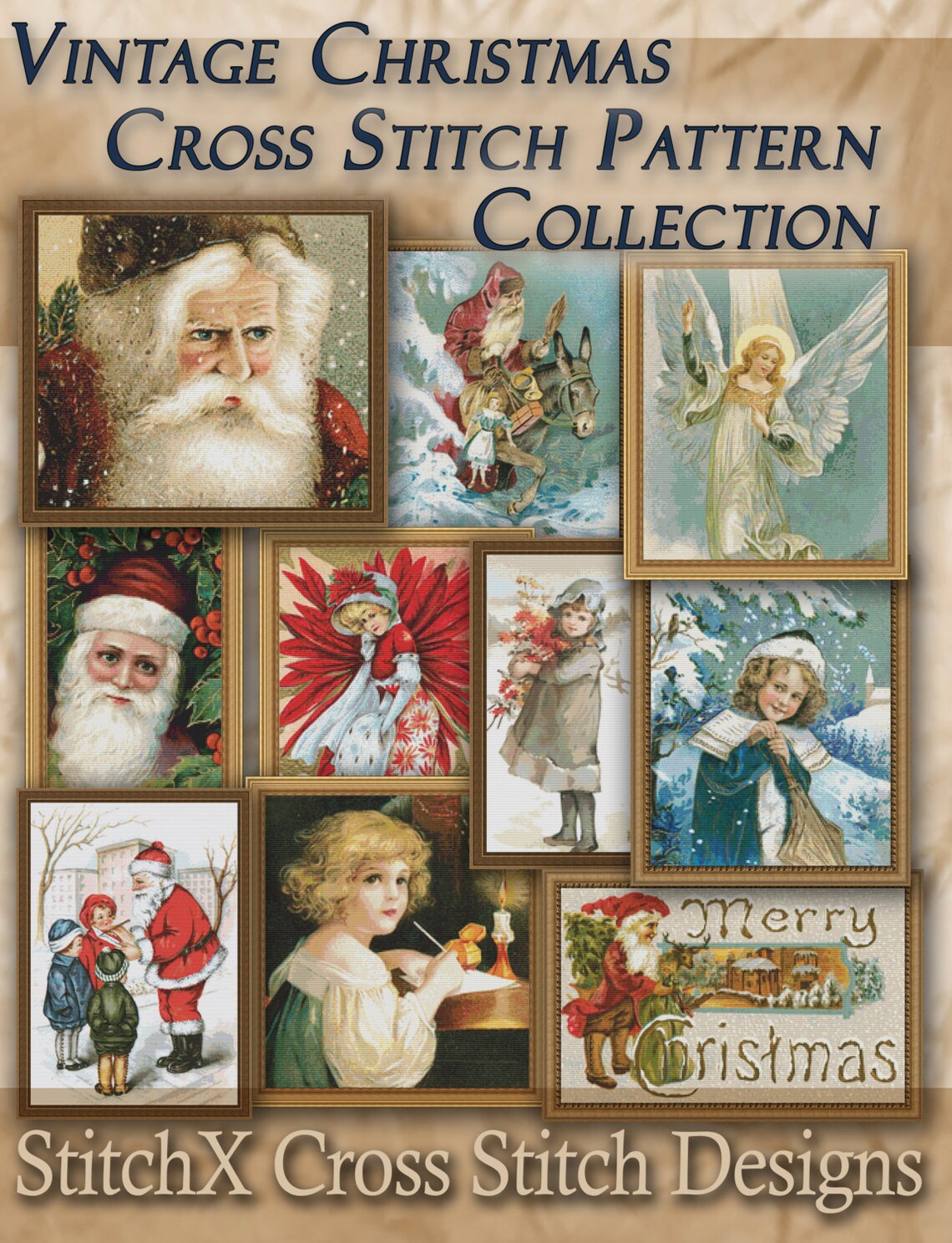 Counted Cross Stitch Patterns Vintage Christmas Collection - Etsy