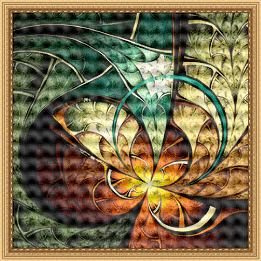 Fractal Cross Stitch Pattern Elements Patterns Instant Download Pdf ...