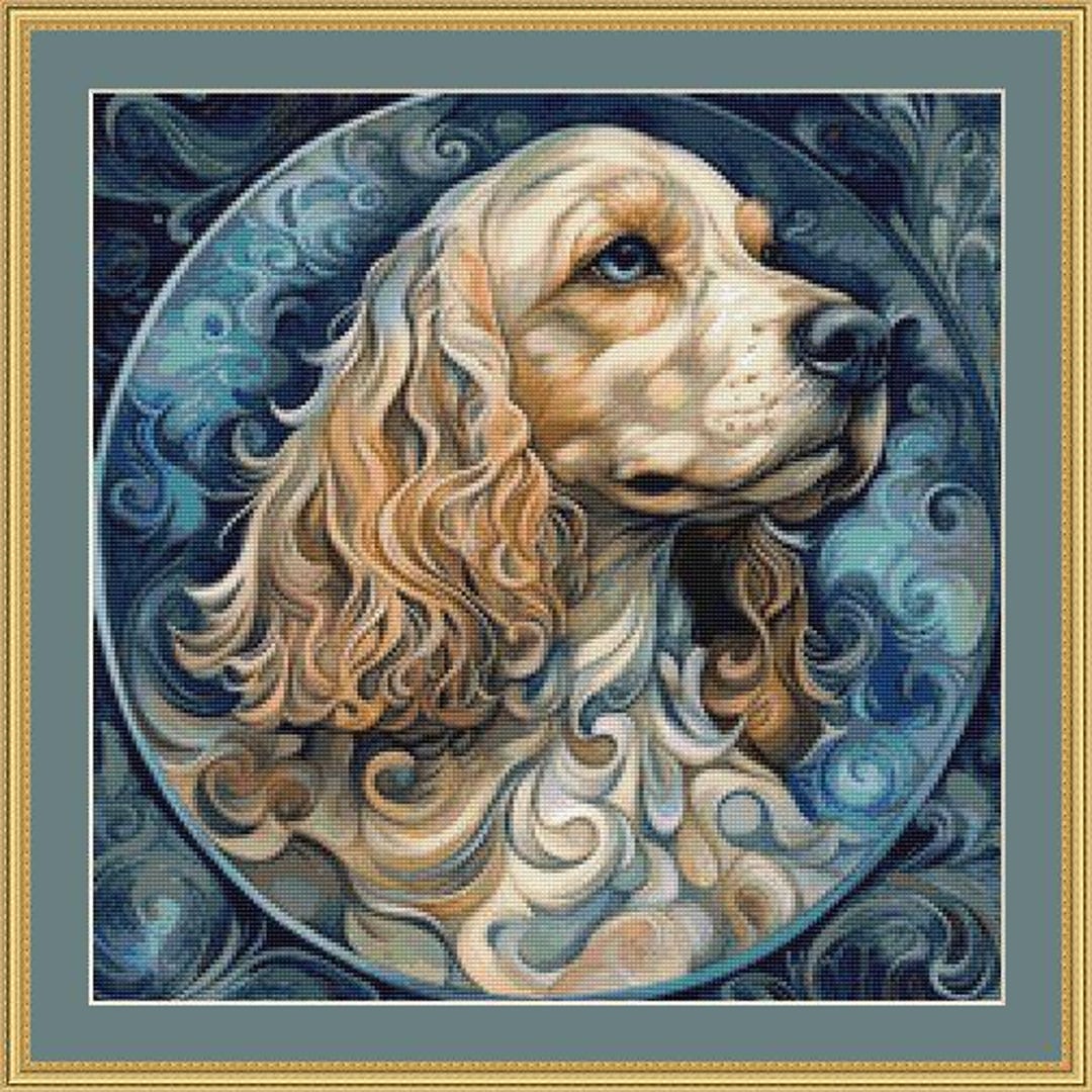 Cocker Spaniel Cross Stitch Pattern PDF Download | Puppy Design ...