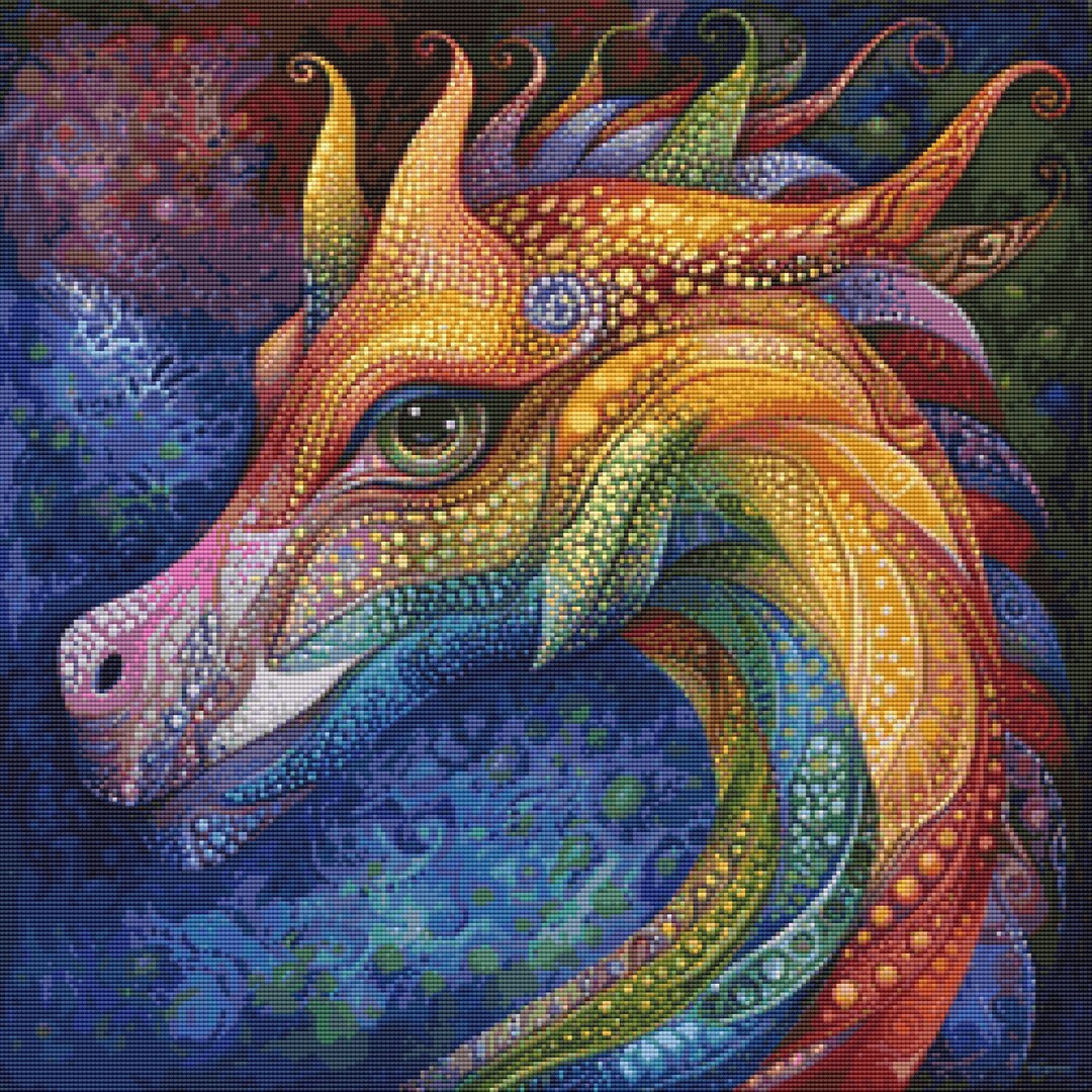 Dragon Art Cross Stitch Pattern PDF Digital Download - Etsy