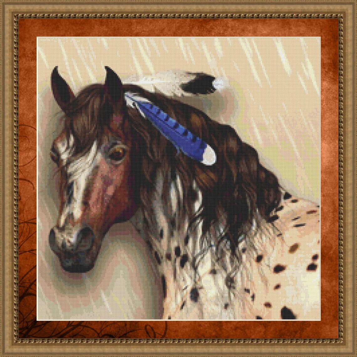 Cross Stitch Pattern Nobility Instant Download Pdf Elegant Spirit Horse ...