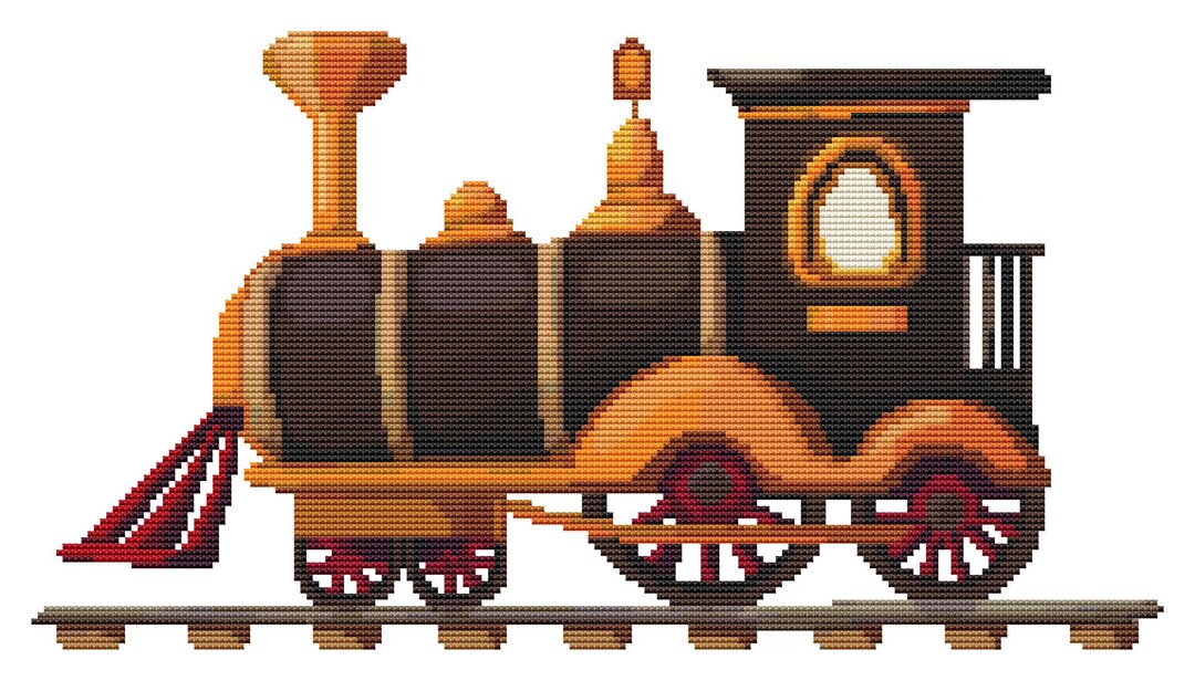 Cross Stitch Pattern Toy Train Instant Download PDF - Etsy