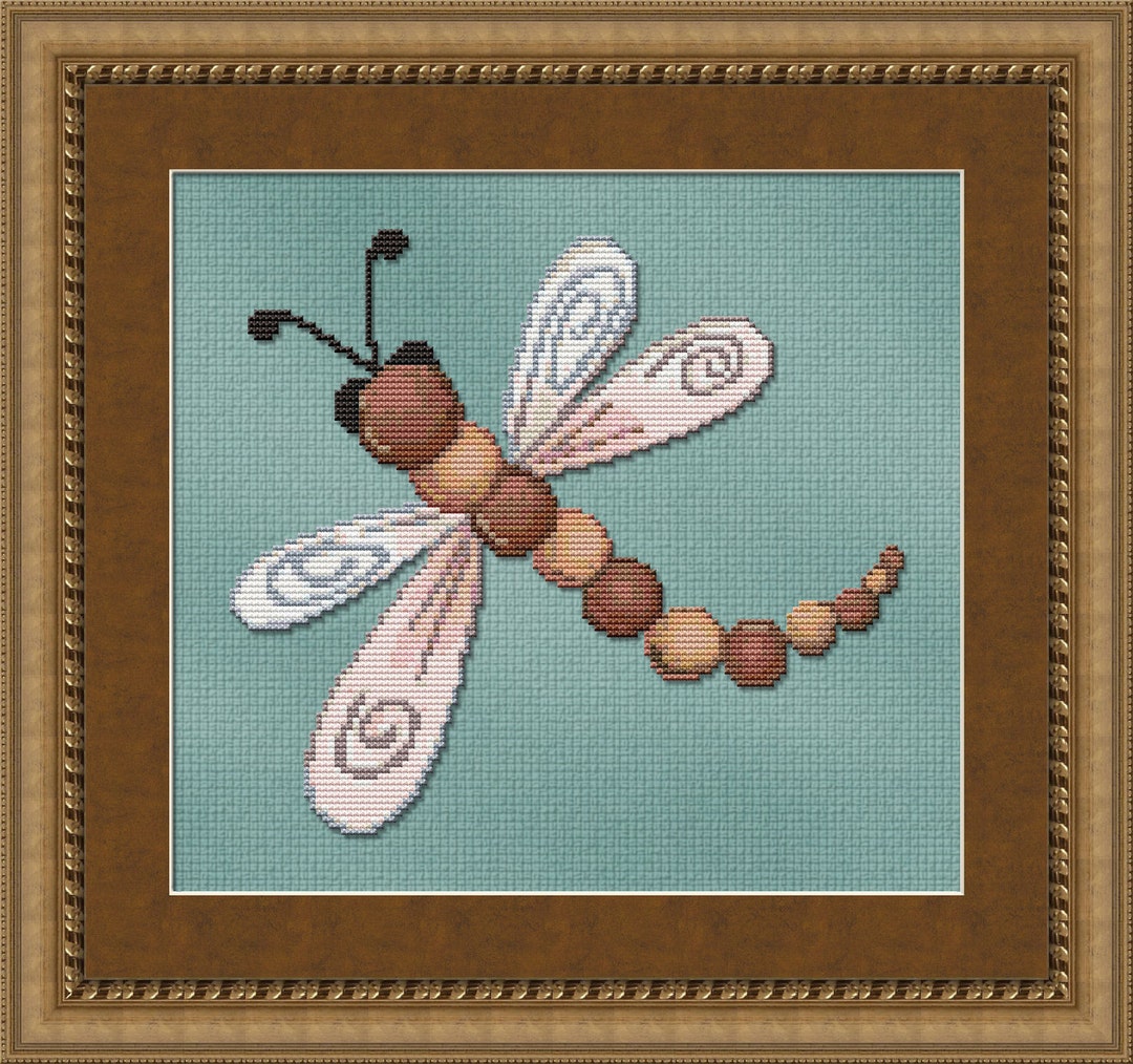 Cross Stitch Pattern Chocolate Dragonfly Instant Download Pdf ...