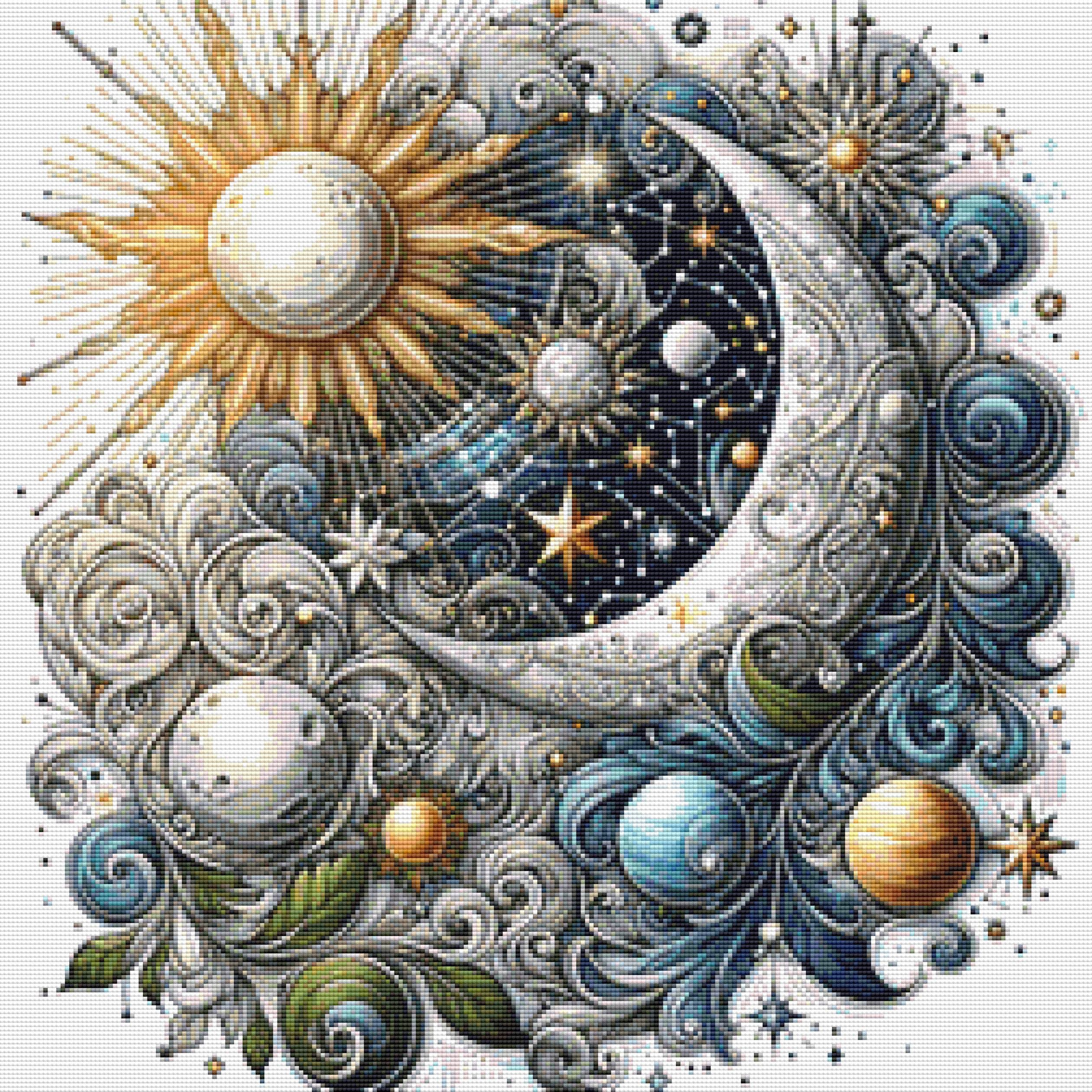 Celestial Bodies 3 Cross Stitch Pattern PDF Digital Download - Etsy
