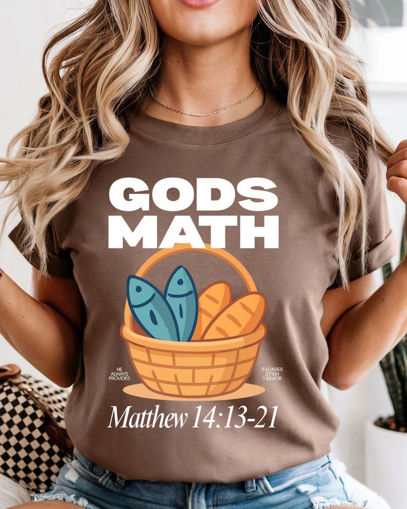 Gods Math Graphic Tee, Religious, Bible Verse, Story, Christian - Etsy