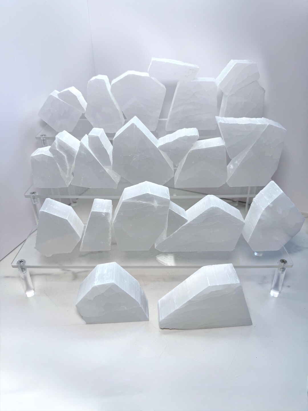 Selenite TV Rock, Satin Spar Ulexite Window Stone, Optical Crystal ...
