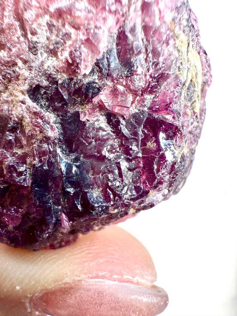 Large Raw Garnet Specimen, Natural Mica Inclusions, January Birthstone ...