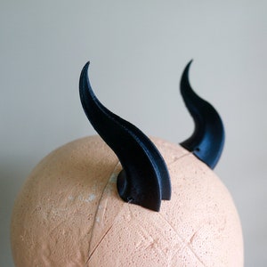 Small Double Ridge 3D Printed Costume Horns (multiple Colors Available ...