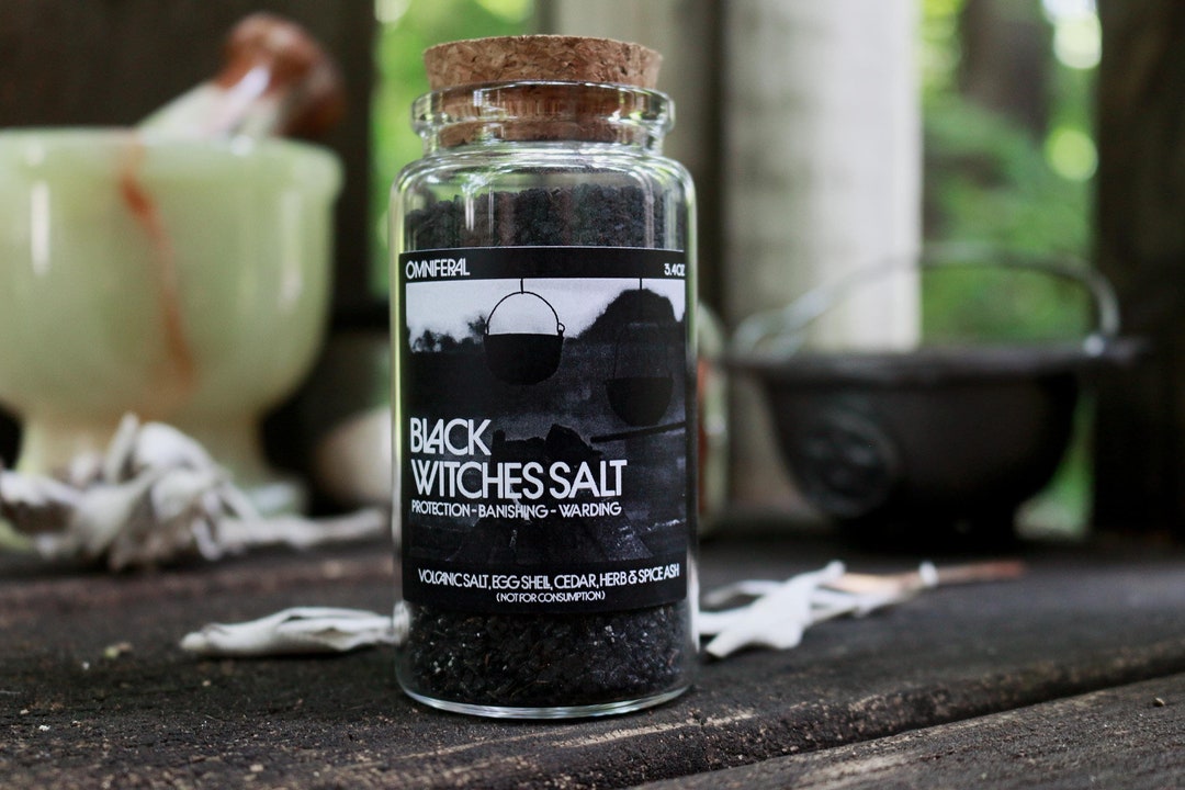 Black Witches Salt | Altar Tools | Spells | Spell Work - Etsy