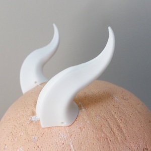 Small Double Ridge 3D Printed Costume Horns (multiple Colors Available ...