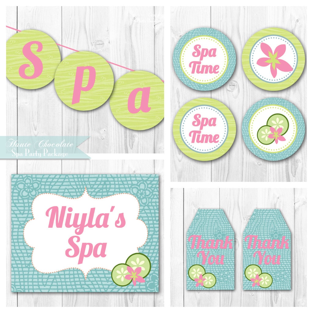 Spa Soiree Pamper Girl Tween Teen Pampering Day at the Spa | Etsy