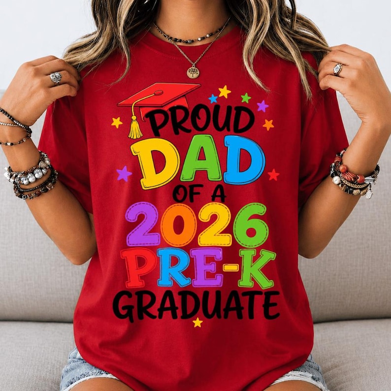 Proud Dad of a 2026 Pre-K Graduate PNG | Preschool Graduation ...