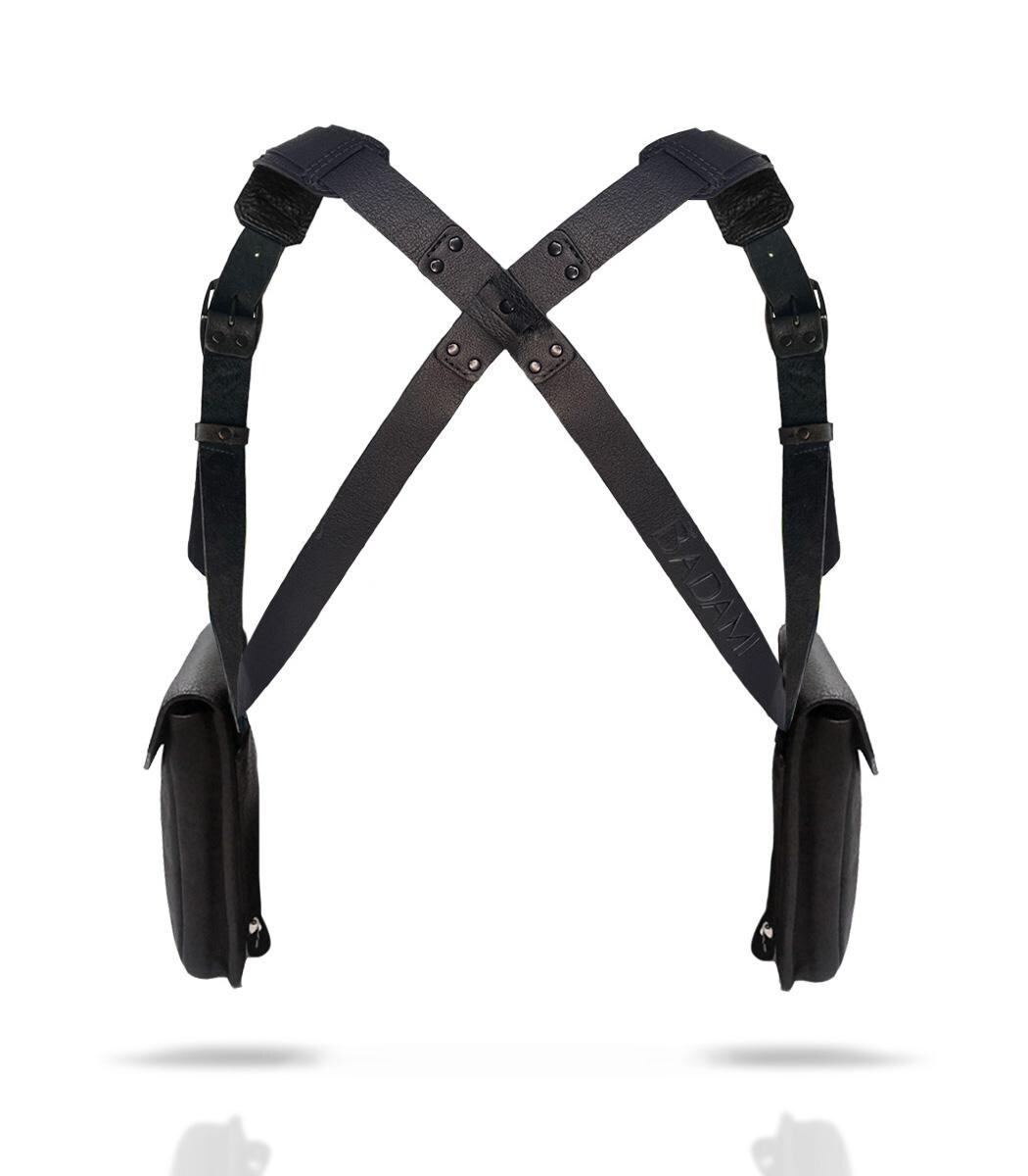 Adjustable Leather Shoulder Strap Holster - Stylish & Functional Bag ...