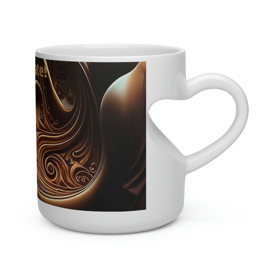 Mug Heart Shape Mug Heart Love Mug Cup Delicious Hot Liquid Chocolate ...