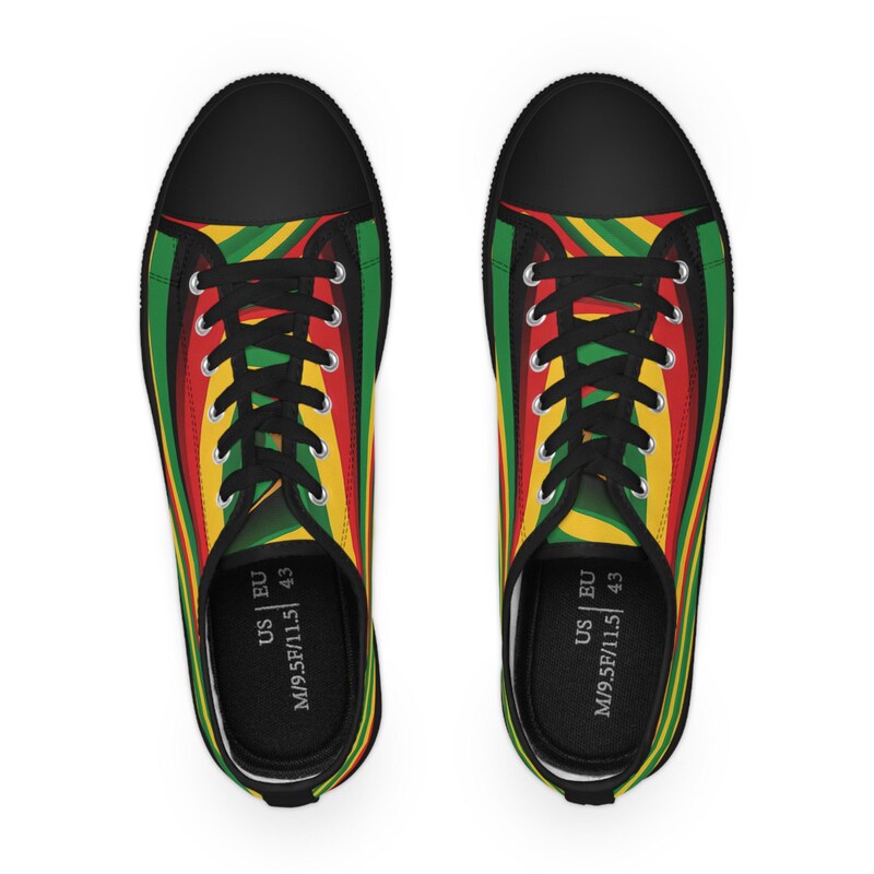 Rasta Sneakers - Etsy