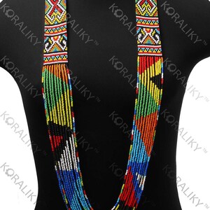 KORALIKY. Handmade Glass Beaded Traditional Rungus Pinakol NECKLACE. - Etsy