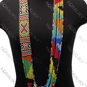 KORALIKY. Handmade Glass Beaded Traditional Rungus Pinakol NECKLACE. - Etsy