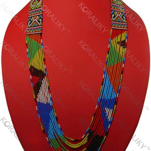 KORALIKY. Handmade Glass Beaded Traditional Rungus Pinakol NECKLACE. - Etsy