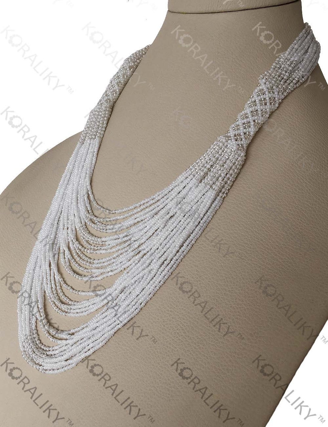 KORALIKY. Ukrainian African Zulu Zama Modern Style Masai Necklace ...