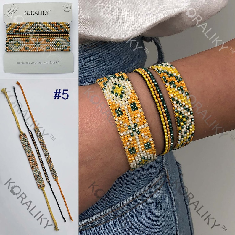 KORALIKY Weaving Modern Handmade Seed Beads Beaded BRACELETS - Etsy