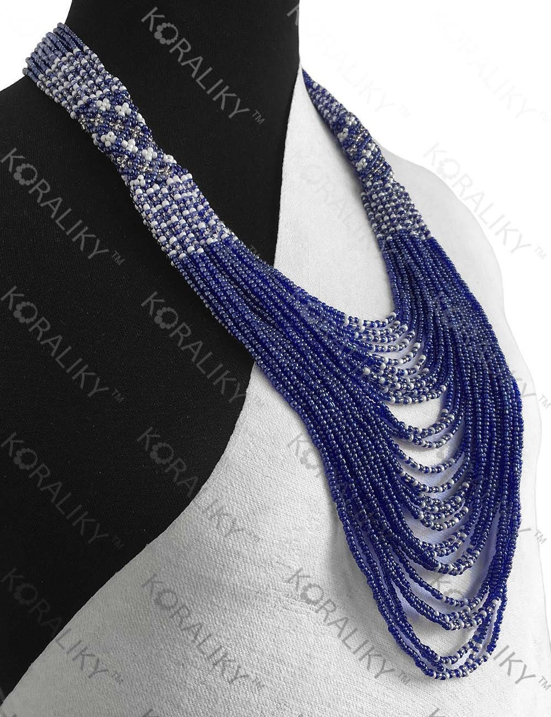 KORALIKY. Ukrainian African Zulu Zama Modern Style Masai Necklace ...