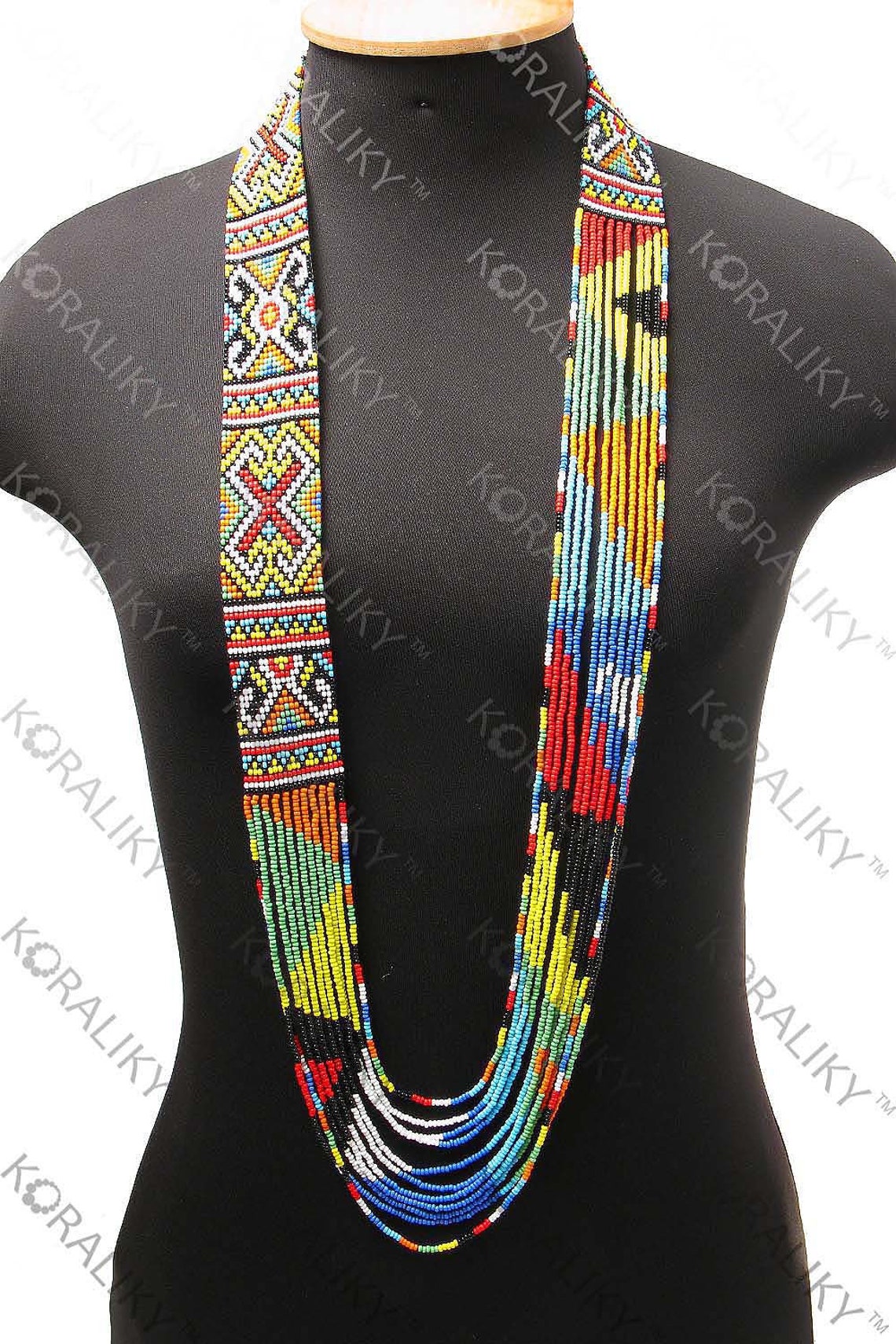 KORALIKY. Handmade Glass Beaded Traditional Rungus Pinakol | Etsy