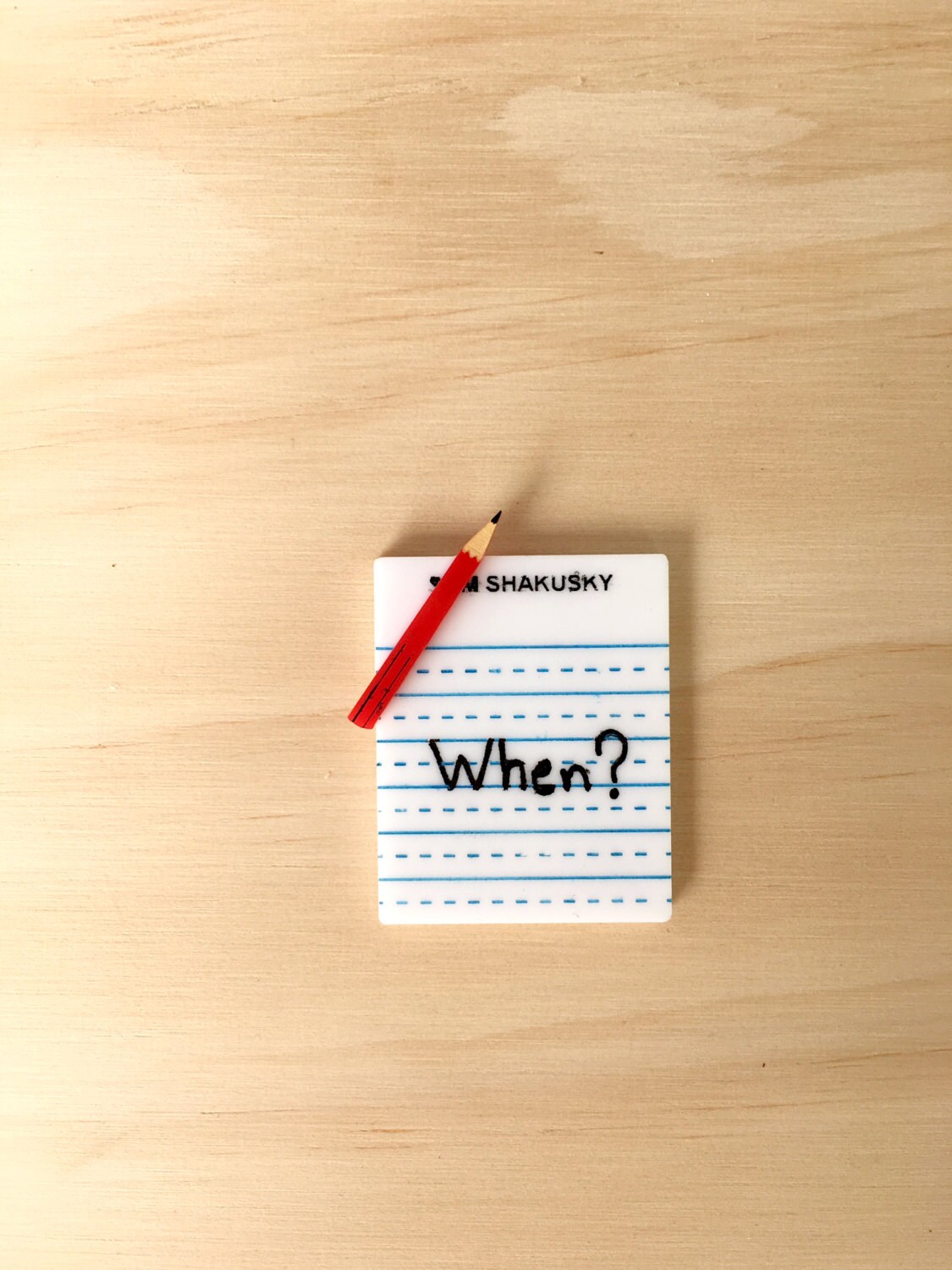 Acrylic Laser Cut Camping Notepad and Pencil Brooch Hand - Etsy UK