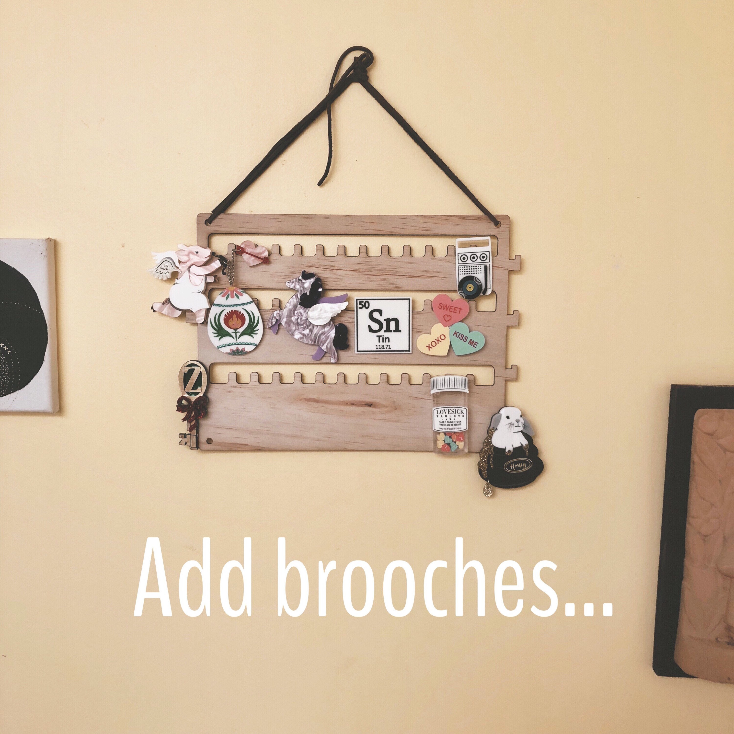 Jewellery Brooch Necklace Keeper Hanging Storage Unit - Etsy Australia