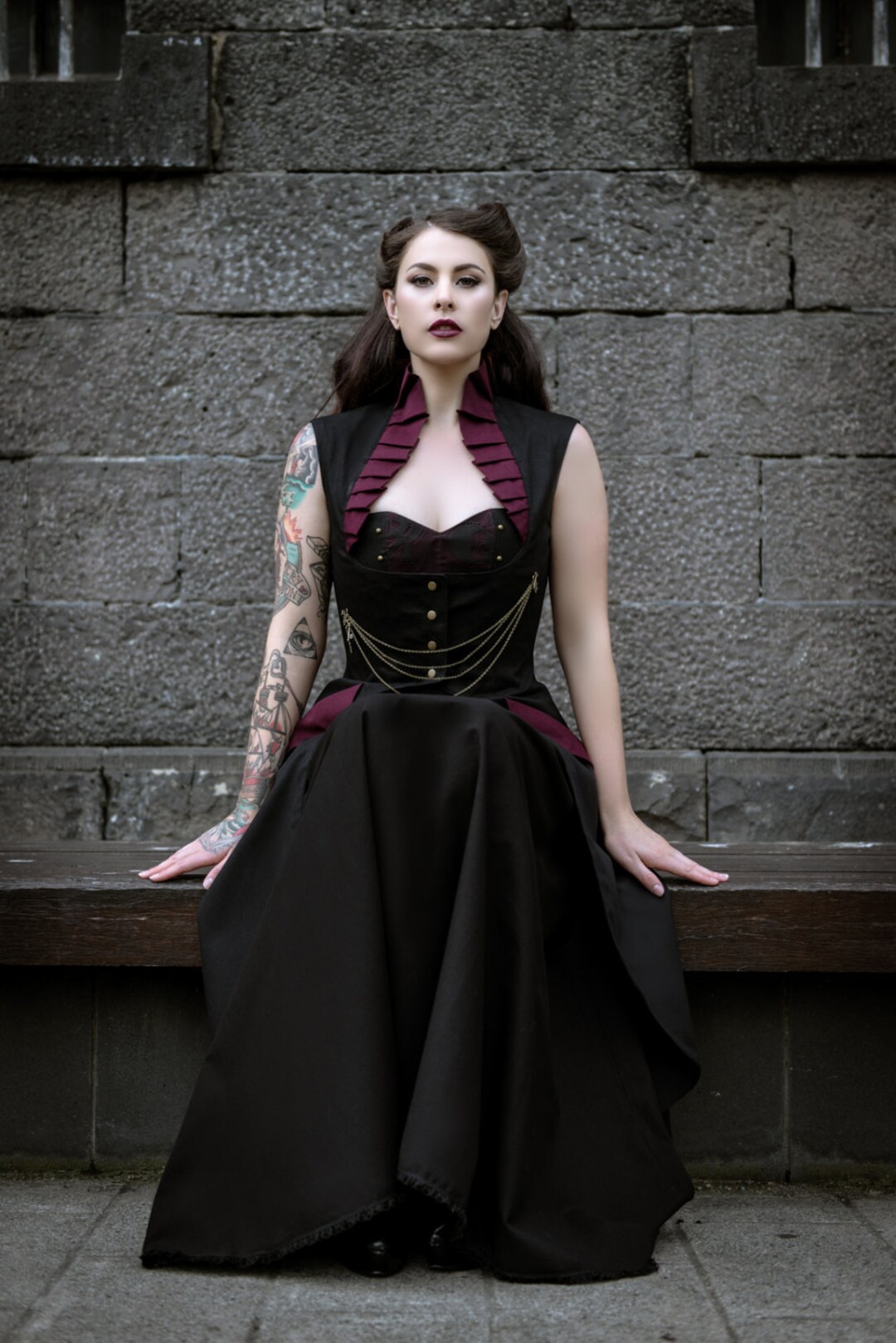 Full Steampunk Burlesque Custom Made Outfit Complete With Jacket, Skirt ...