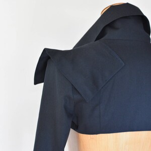 Cropped Jacket Steampunk Contemporary Modern Navy Bolero Victorian ...