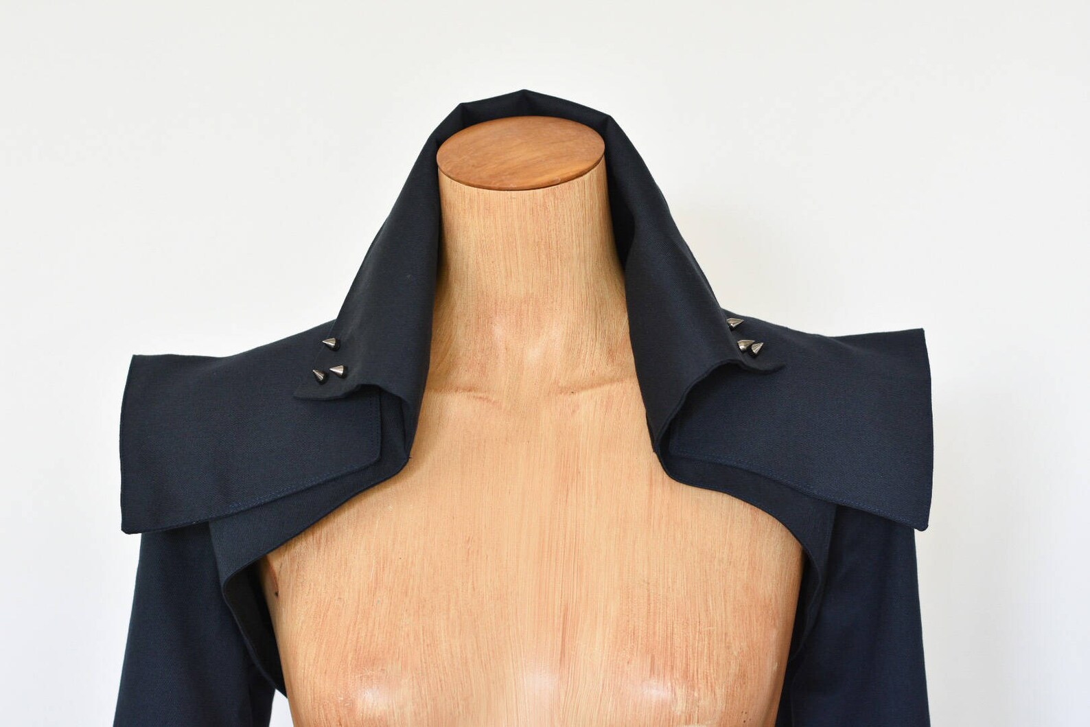 Cropped Jacket Steampunk Contemporary Modern Navy Bolero Victorian ...