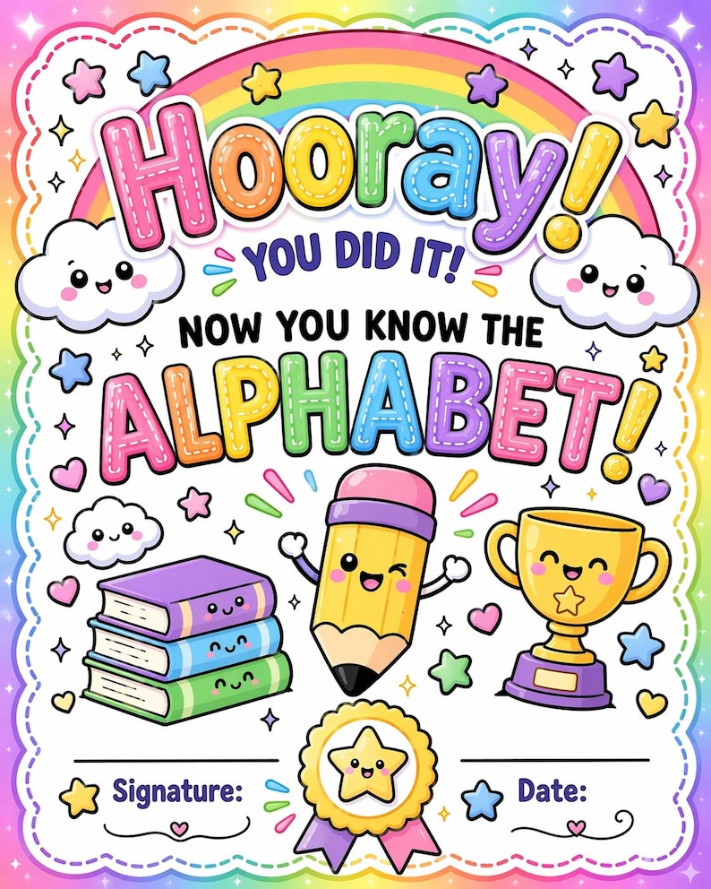 Alphabet Tracing Worksheets A–Z | Printable Coloring Pages | Preschool ...