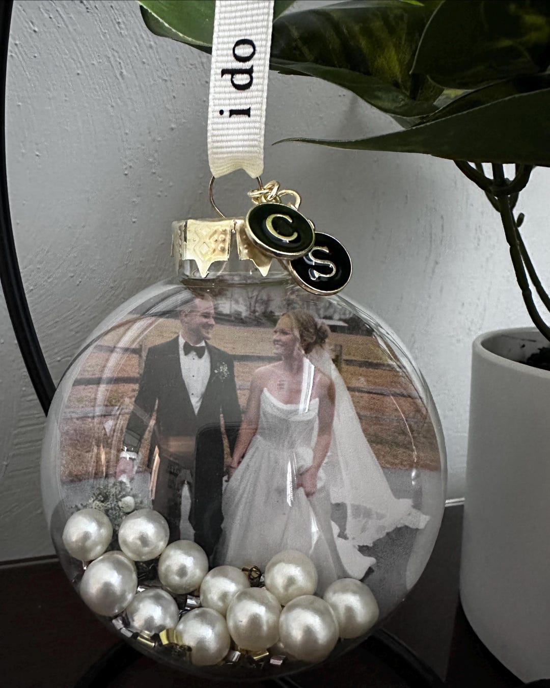 Personalized Wedding Photo Gift | Wedding Keepsake Ornament ...