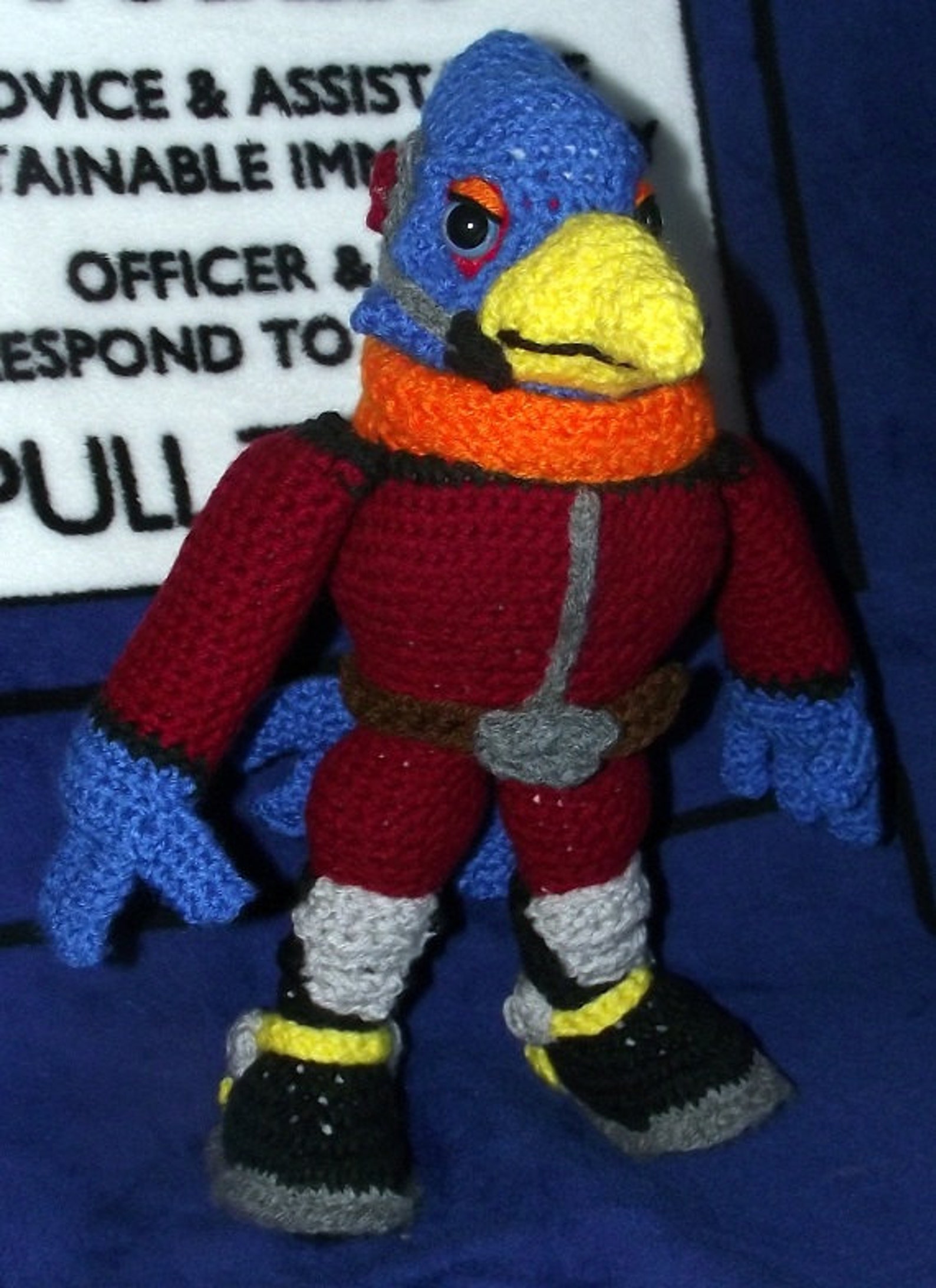 Falco, a Handmade Crochet Doll - Etsy