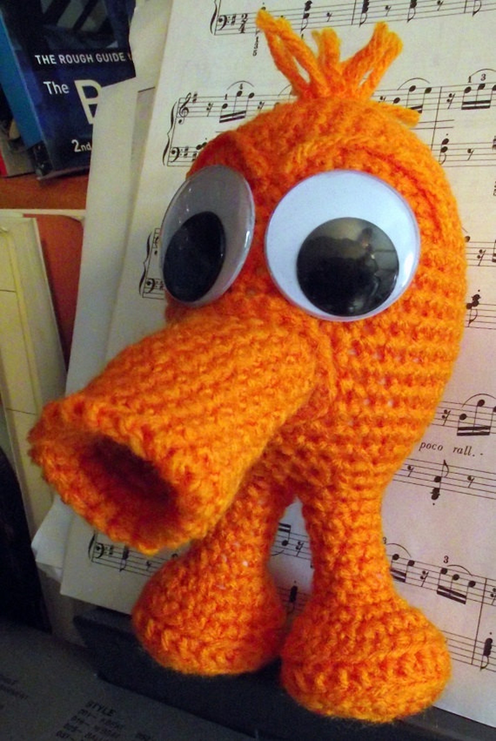 Qbert, a Strange Computer Creature Doll (handmade Crochet) - Etsy