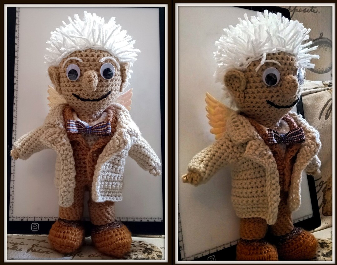 Aziraphale (or Crowley), a Handmade Crochet Doll - Etsy