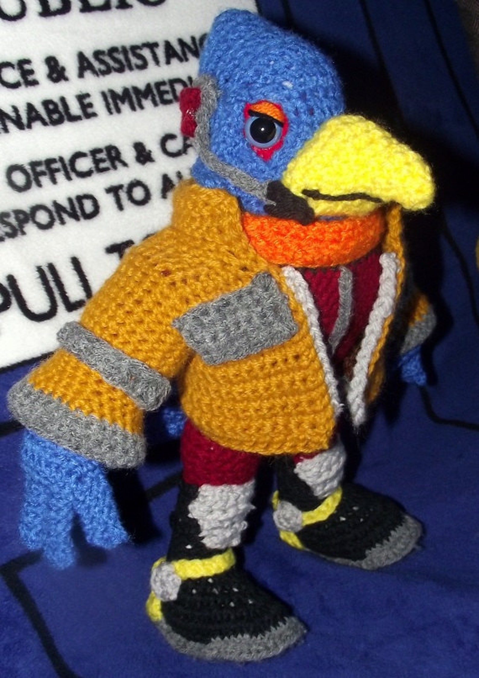 Falco, a Handmade Crochet Doll - Etsy