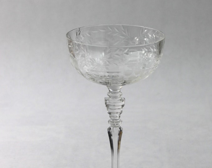 Libbey Rock Sharpe Countess Pattern 1016 Etched Crystal Cocktail Glass ...