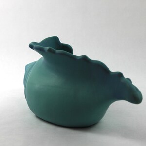 Van Briggle Pottery Blue Colorado Conch Shell Vase Centerpiece - Etsy