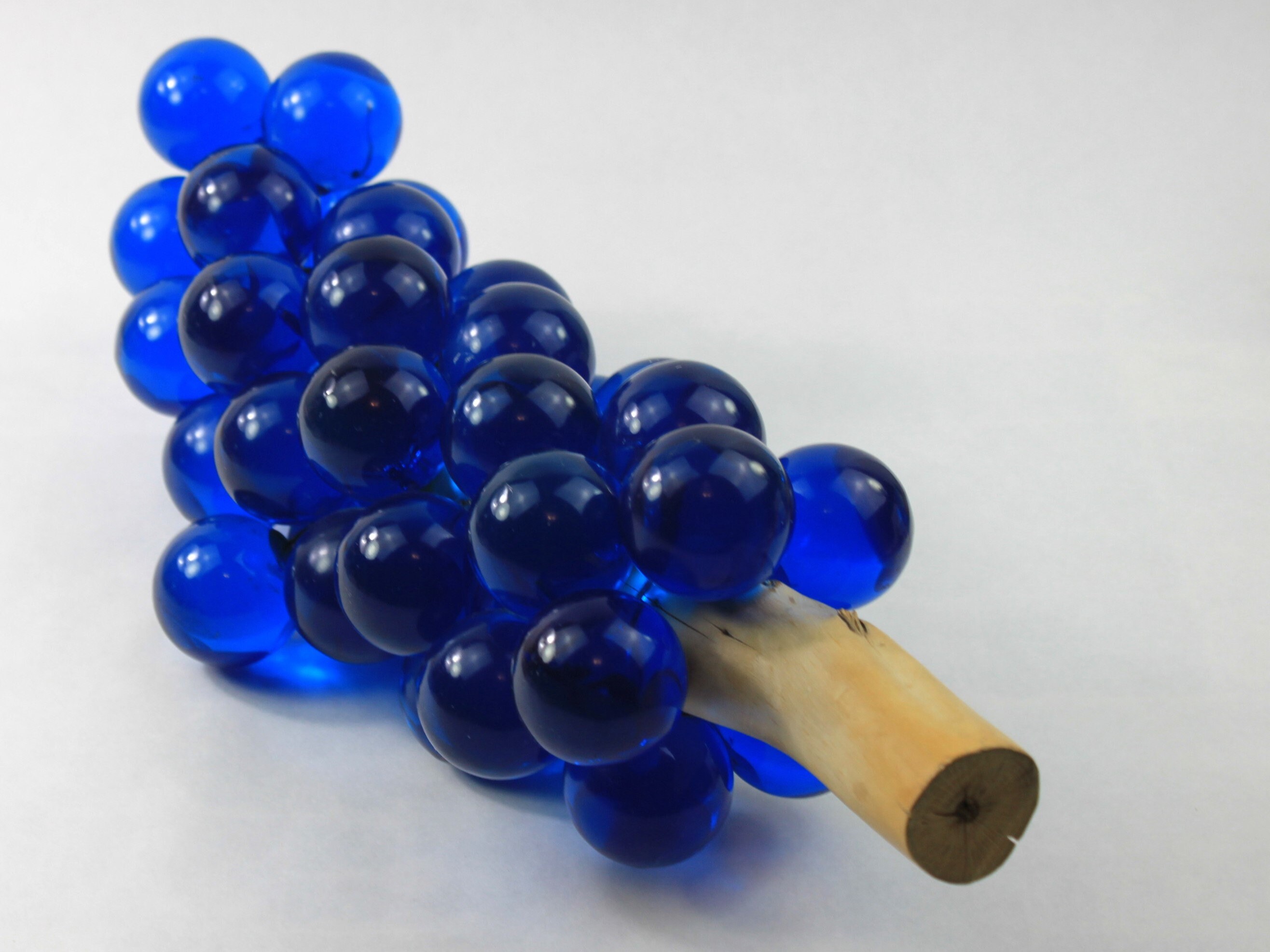 Vintage Lucite Acrylic Grape Cluster Royal Blue MCM - Etsy