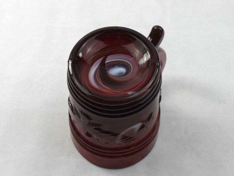 Vintage Imperial Slag Glass Mug Eagle and Star Design Set of Six - Etsy