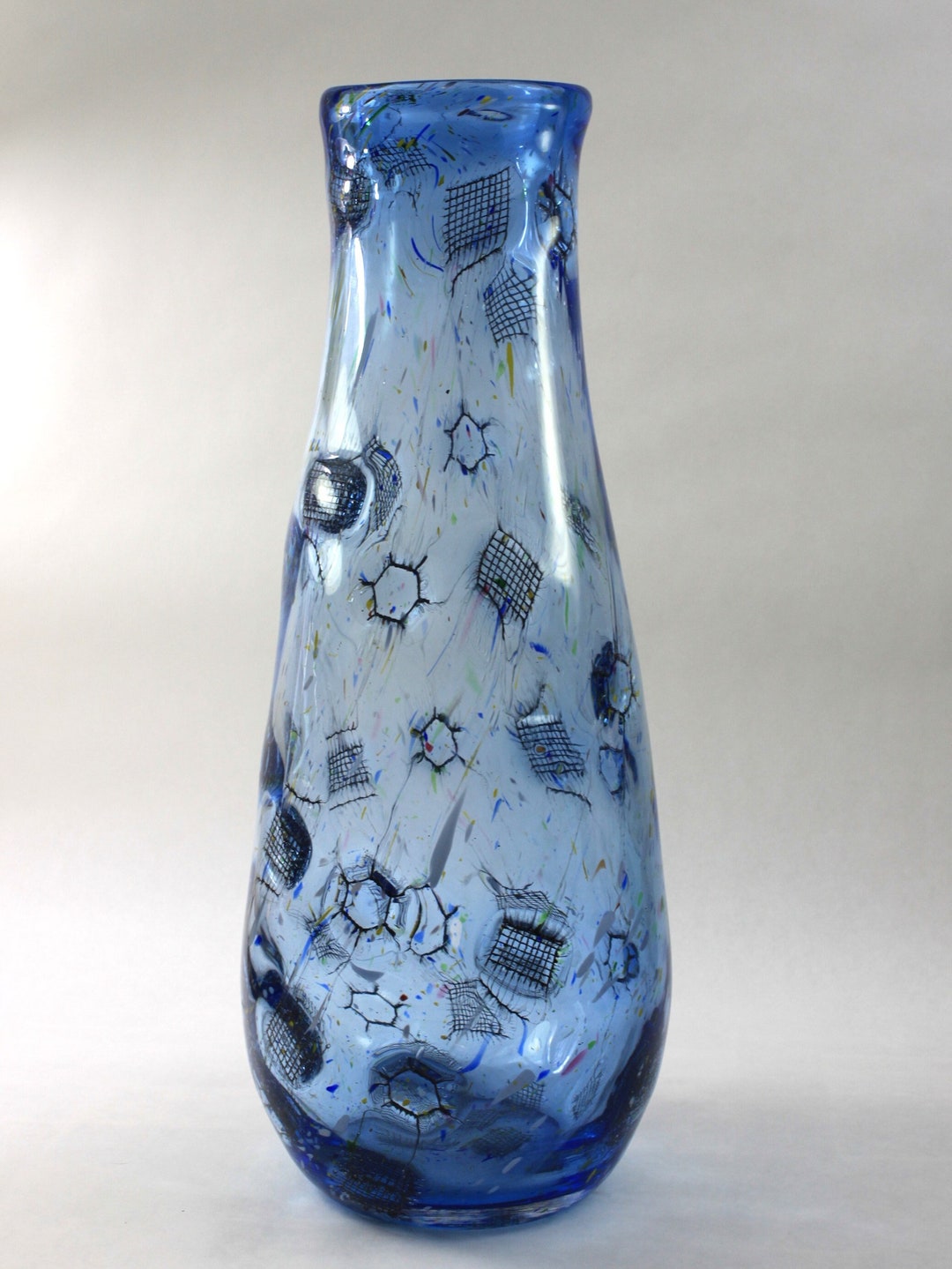 Adam Jablonski Poland Art Glass Vase MCM - Etsy