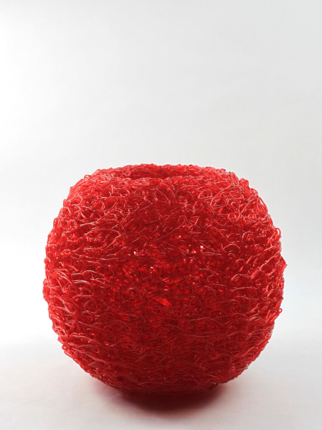NOS Sears Spaghetti Spun Lucite Cherry Red Globe Lamp Shade - Etsy
