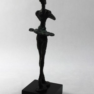 Brutalist Forged Bronze Alberto Giacometti Style Ballerina Dancer ...