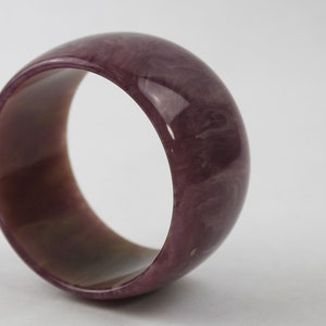 Purple Stardust Bakelite Bangle Wide Wall Vintage Restored to Original ...