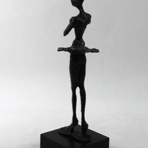 Brutalist Forged Bronze Alberto Giacometti Style Ballerina Dancer ...