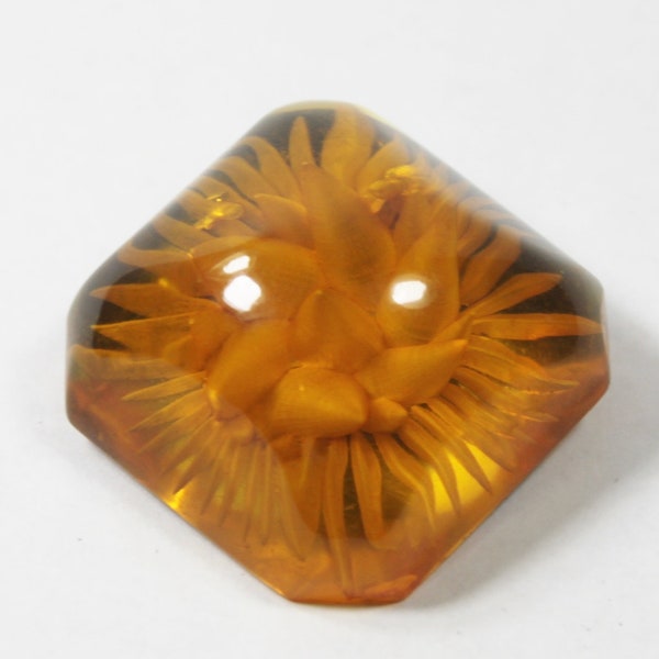 Bakelite Flower Pin - Etsy