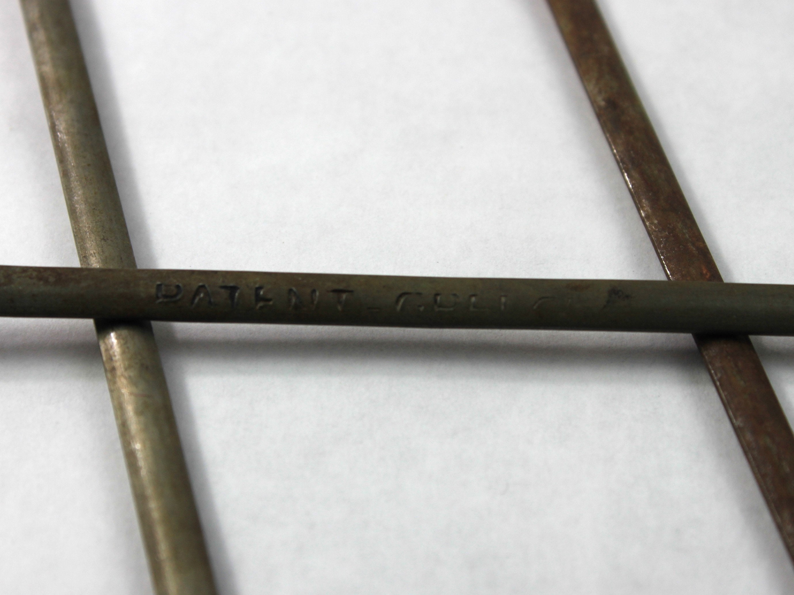 Vintage Brass and Steel Figural Brochette Meat Sword Kabob Skewer Set ...