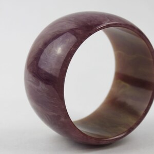 Purple Stardust Bakelite Bangle Wide Wall Vintage Restored to Original ...